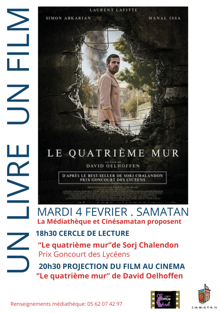 Un livre, un film : « Le quatrième mur » - Mairie de Samatan